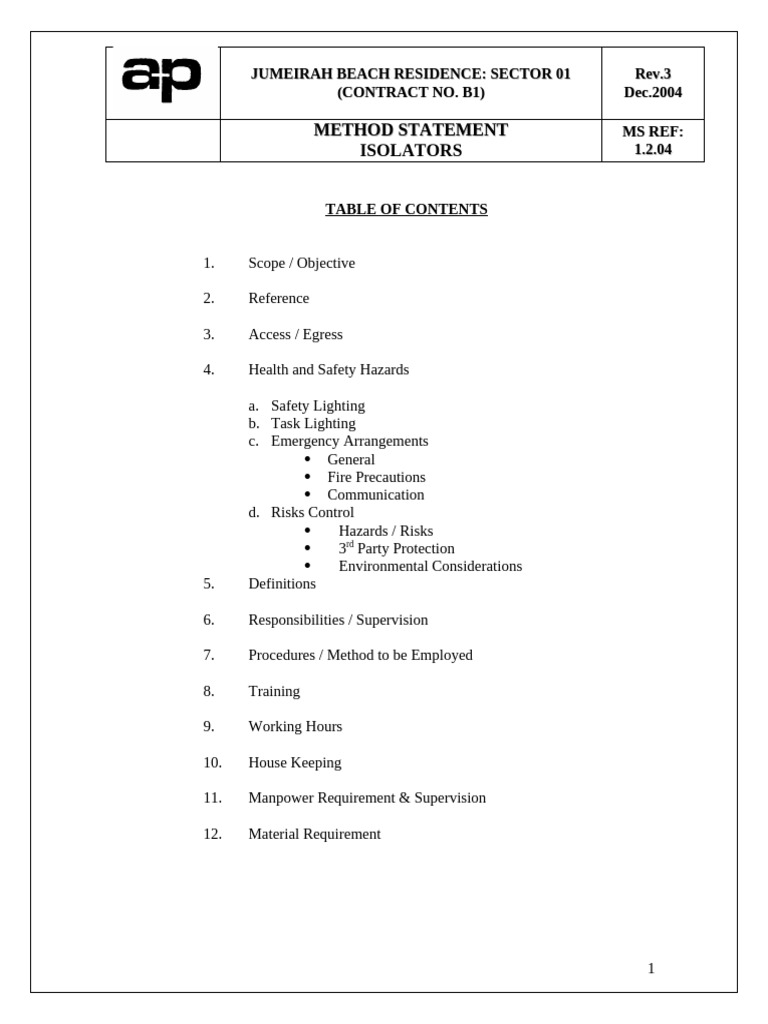 Mos - Isolators & Motor Starters Rev3 | PDF | Occupational Safety And ...