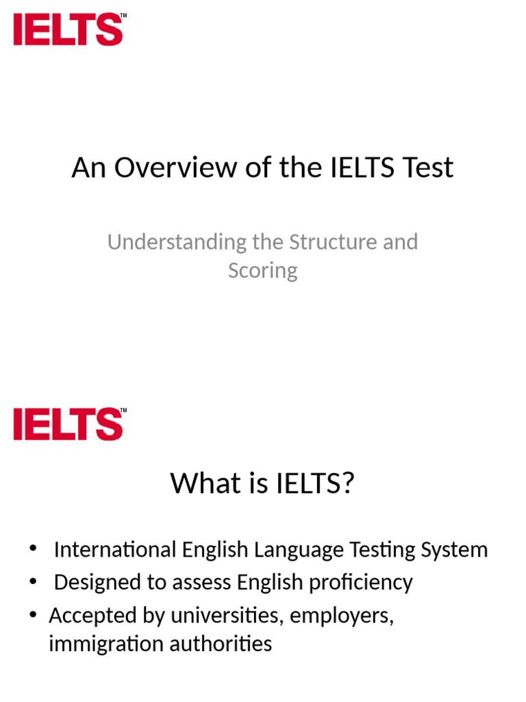 IELTS Overview Presentation | PDF