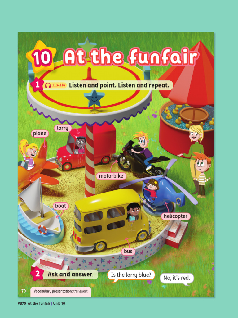 Funfair Transport Vocabulary Lesson | PDF | Teachers | Linguistics