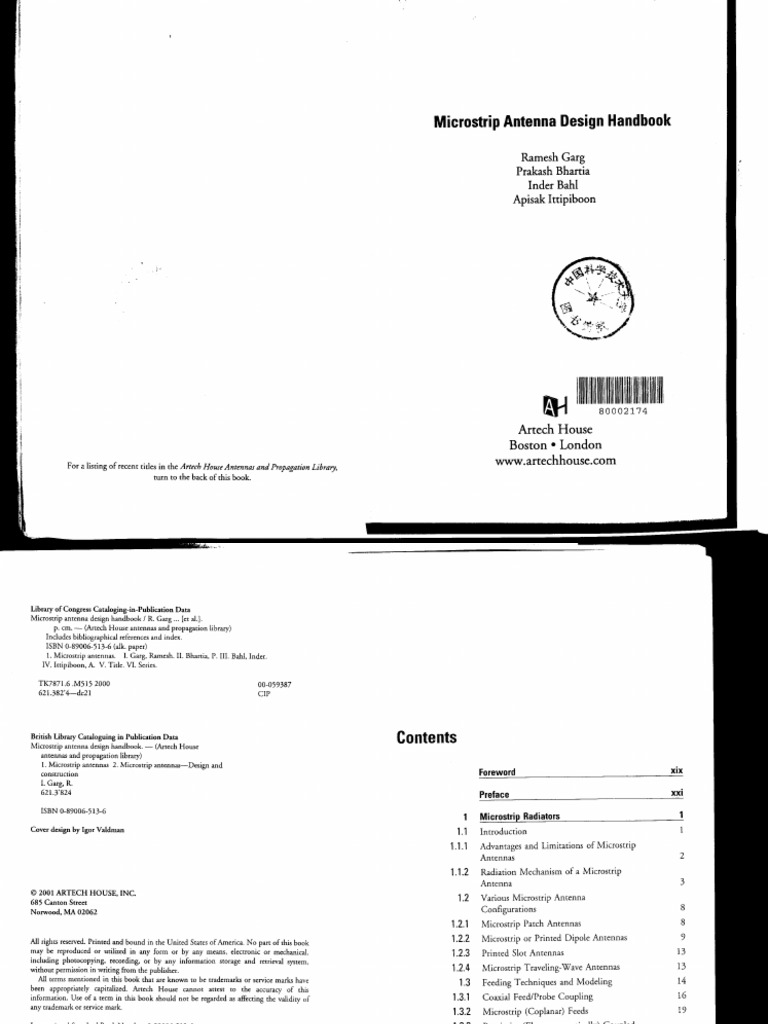 Book - Microstrip Antenna Design Handbook | PDF