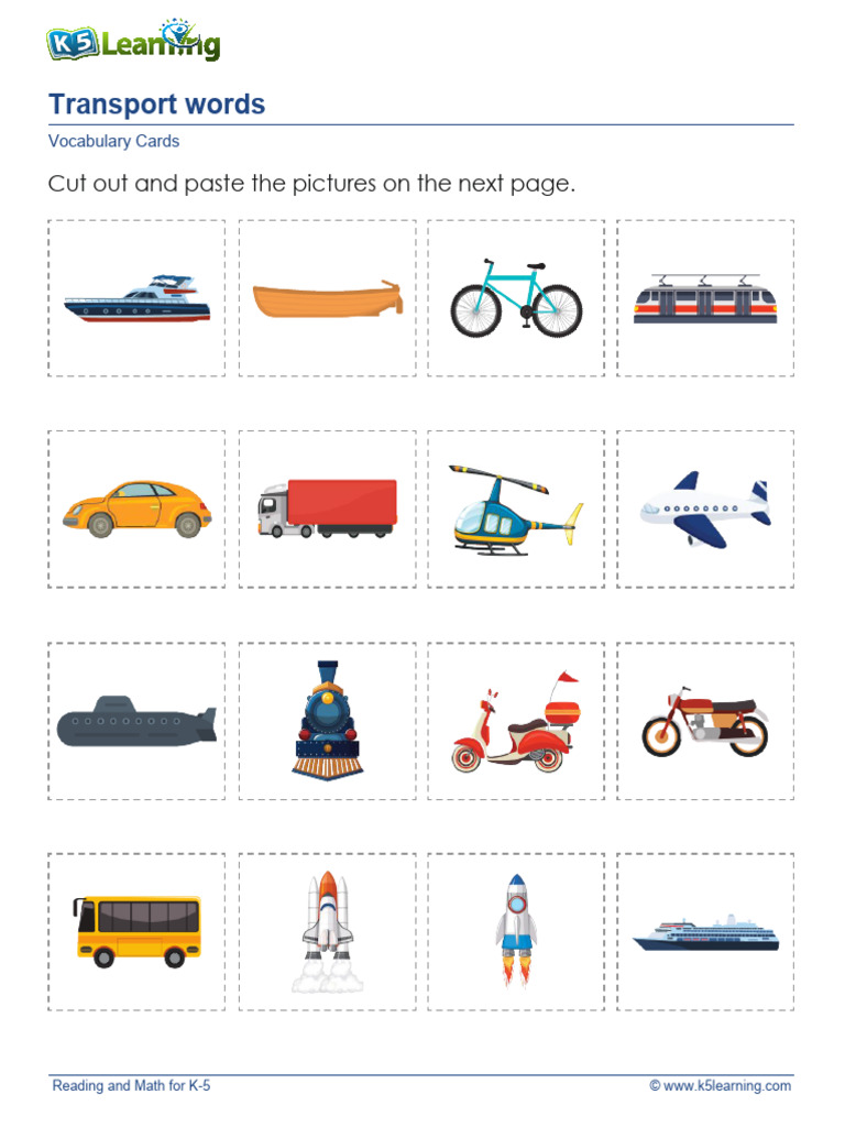 Transport Words A | PDF