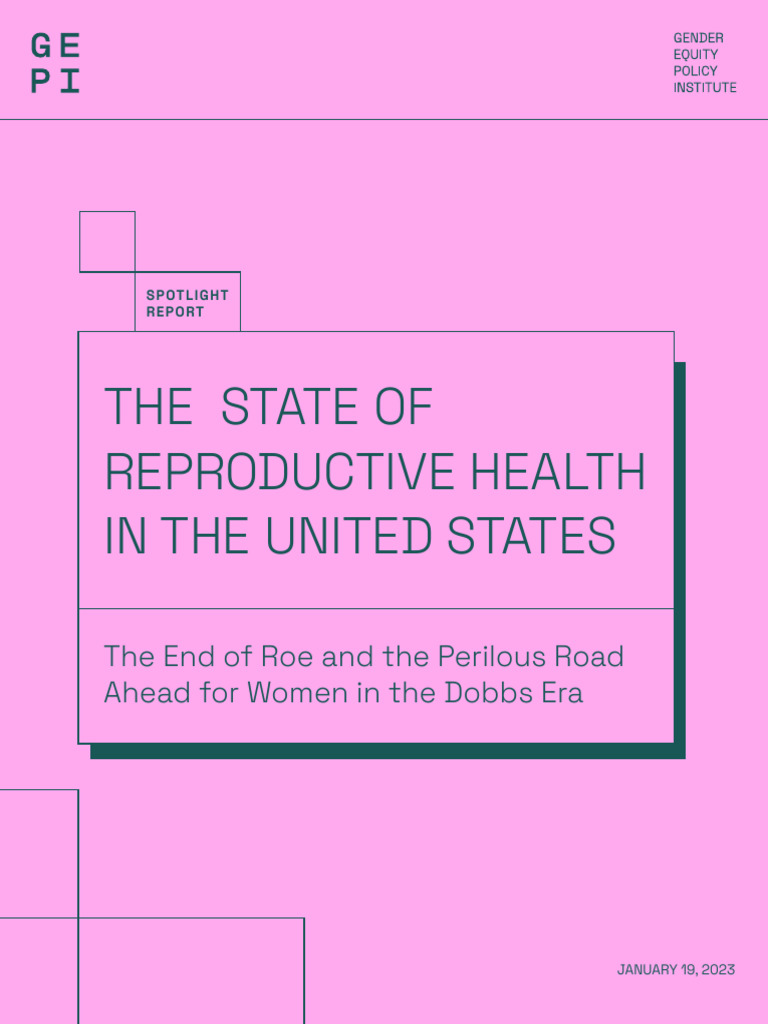 GEPI State of Repro Health Report US | PDF | Maternal Death | Infant ...