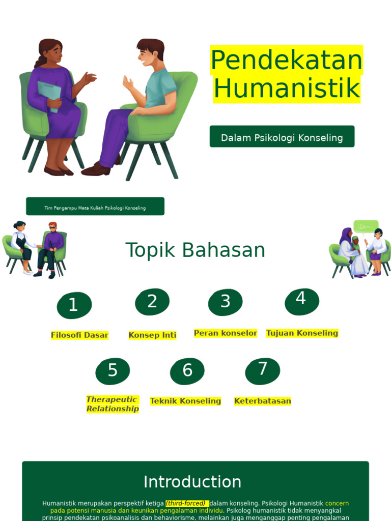 Pendekatan Humanistik dalam Konseling | PDF