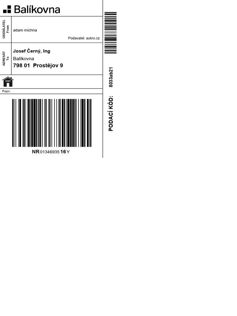 Stitek Na Balik | PDF