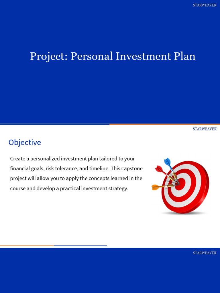 Project-Personal Investment Plan | PDF | Investing | Financial Risk