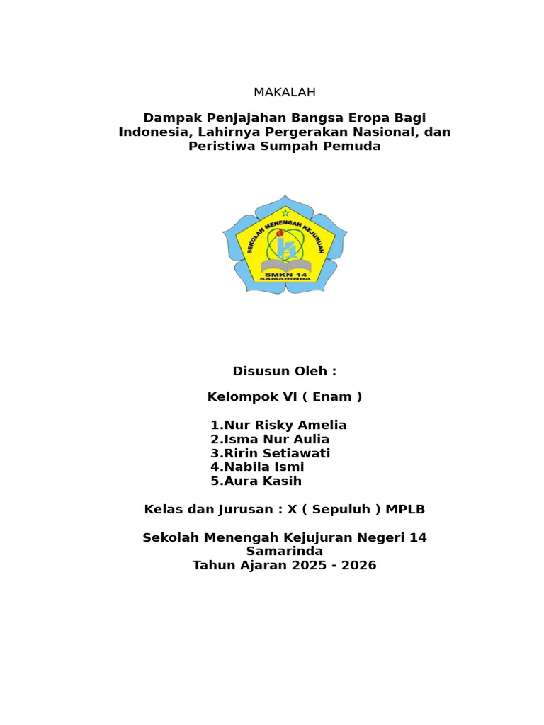 Cover Makalah Kelompok Enam | PDF