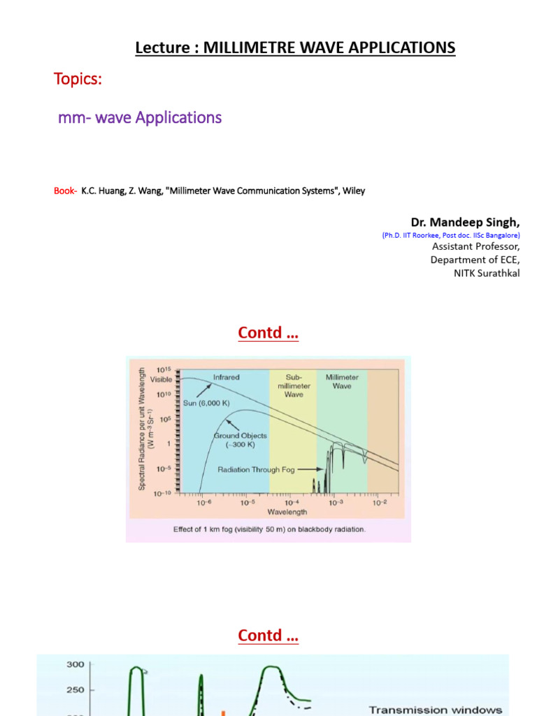 Lecture 03 - MM Wave Applications-2 | PDF