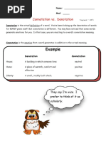 Connotation and Denotation Worksheet | PDF | Connotation | Linguistics