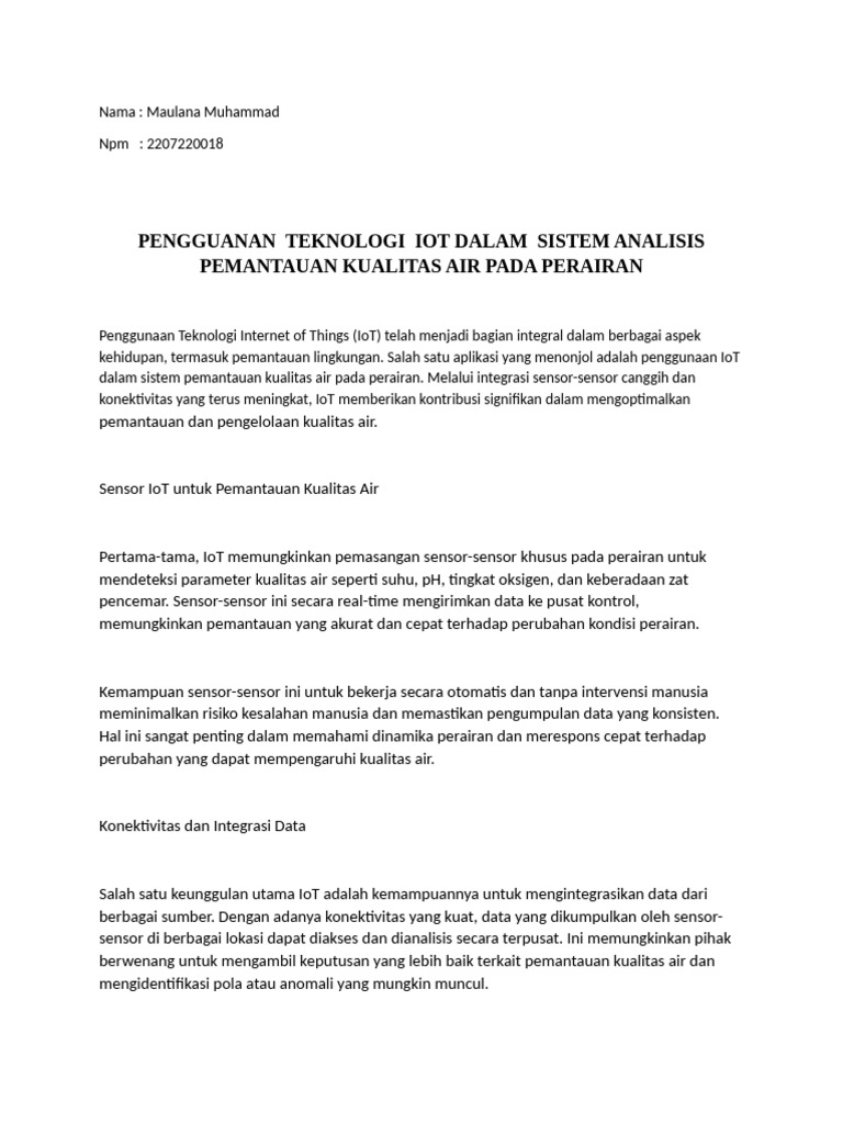 Tugas Esai Karya Ilmiah | PDF