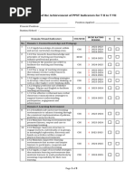 PPST Indicator Table | PDF