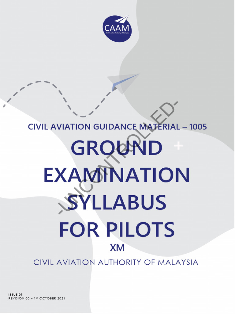 CAGM 1005 - Ground Examination Syllabus For Pilots | PDF | Instrument Flight Rules | Helicopter ...