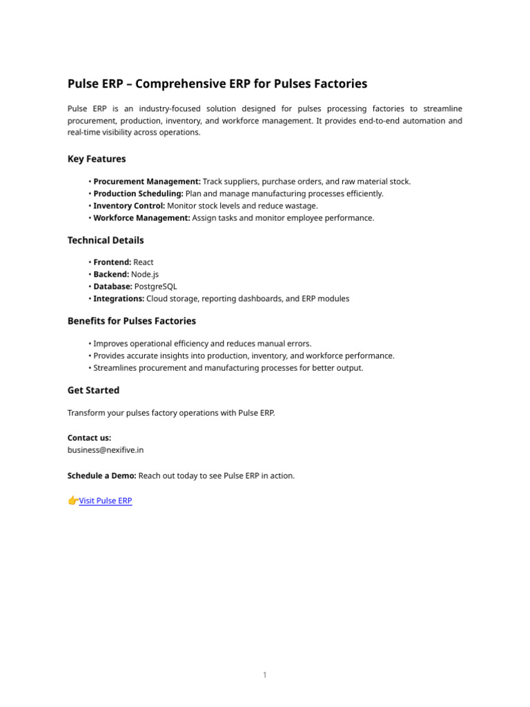 Pulse Erp Blog | PDF