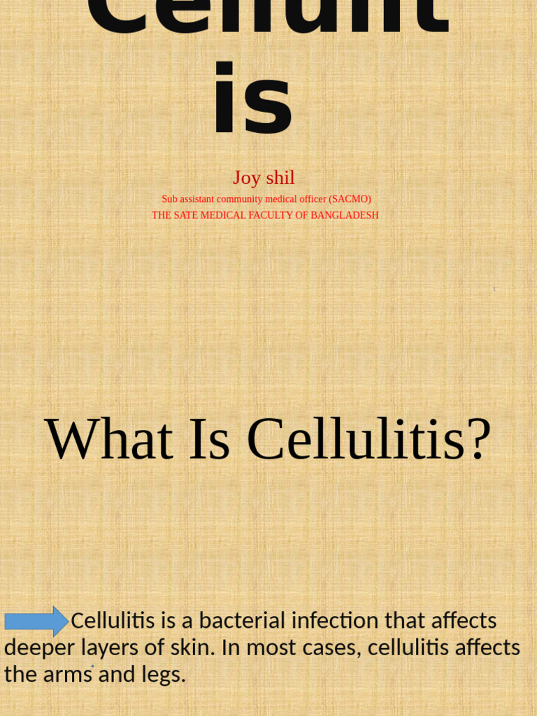 Understanding Cellulitis: Symptoms & Treatment | PDF
