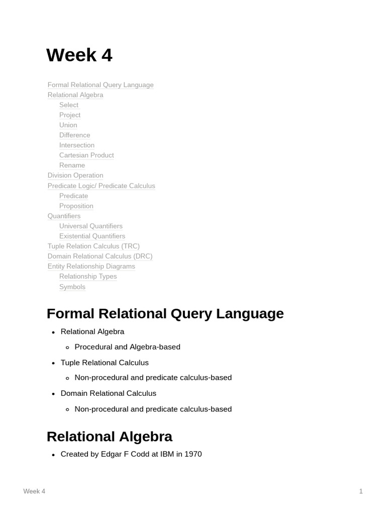 Week 9 Merged | PDF | Databases | Relational Model
