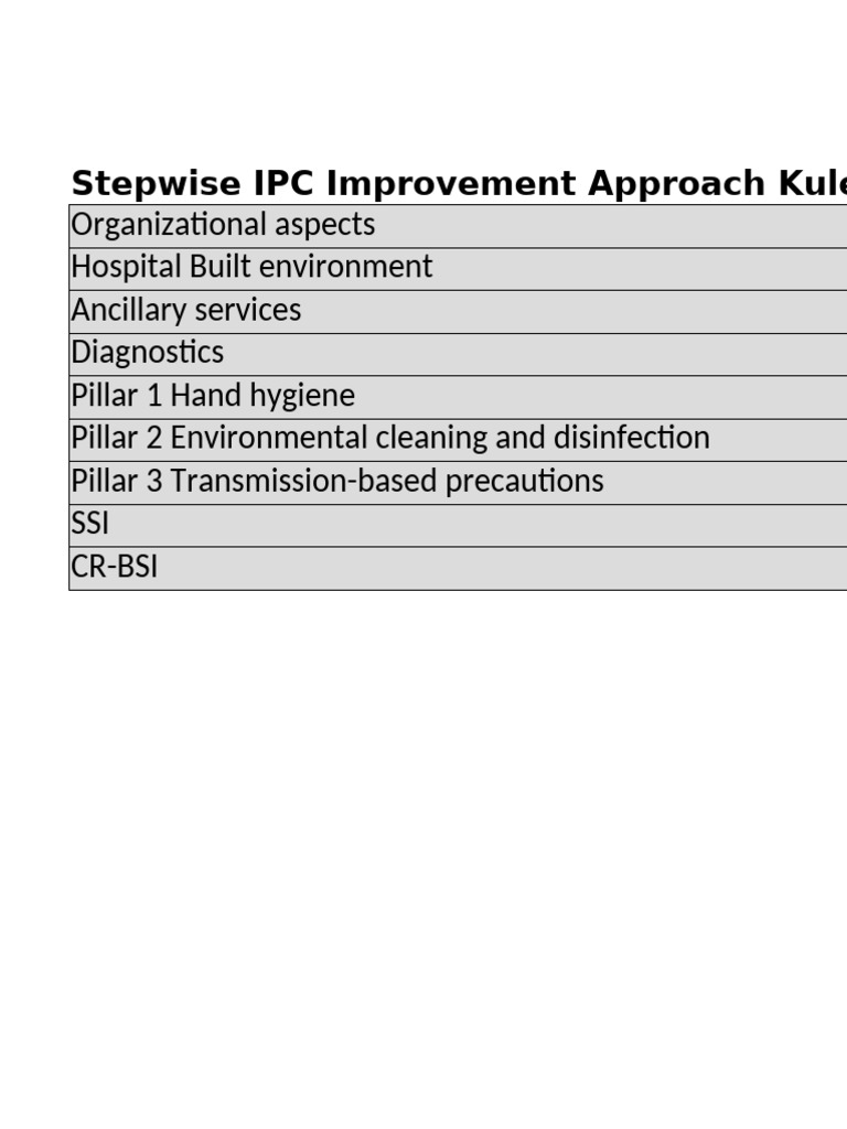 IPC Improvement Strategy Overview | PDF