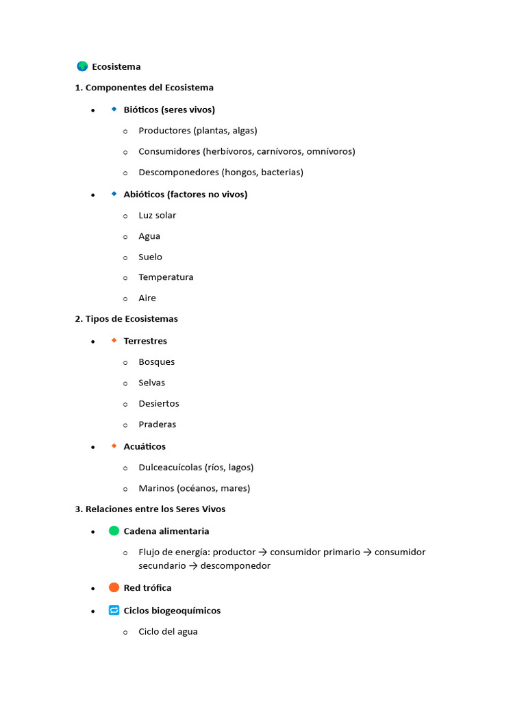 ? Ecosistema Es Un Mapa Mental Que Nos Ayudara A Conocer Lo Mas ...