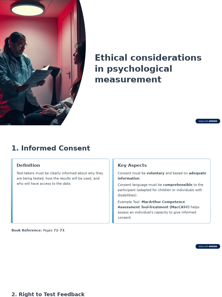 05 Ethical Considerations in Psychological Measurement | PDF | Privacy ...