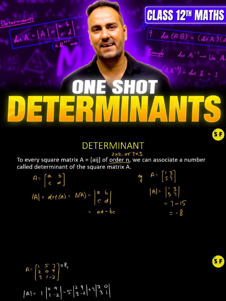 Xii Determinants L1 | PDF