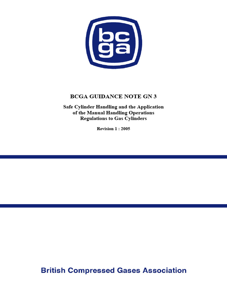 Safe Handling of Gas Cylinders | PDF | Occupational Safety And Health ...