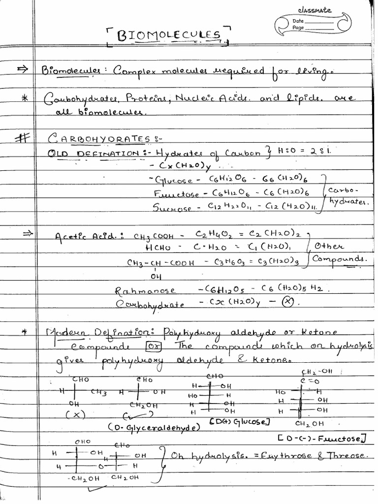 Biomolecules | PDF | Chemical Substances | Organic Chemistry