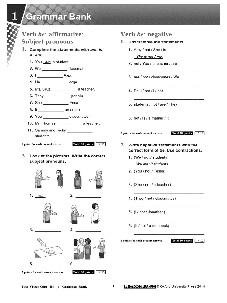 T2T One Unit1 Grammar Bank | PDF | Chess Theory | Chess
