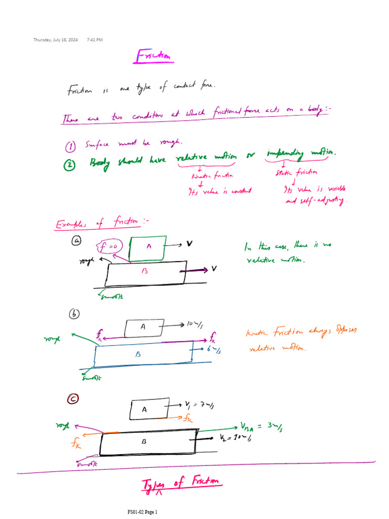 Friction - FS02 - 5th Aug | PDF