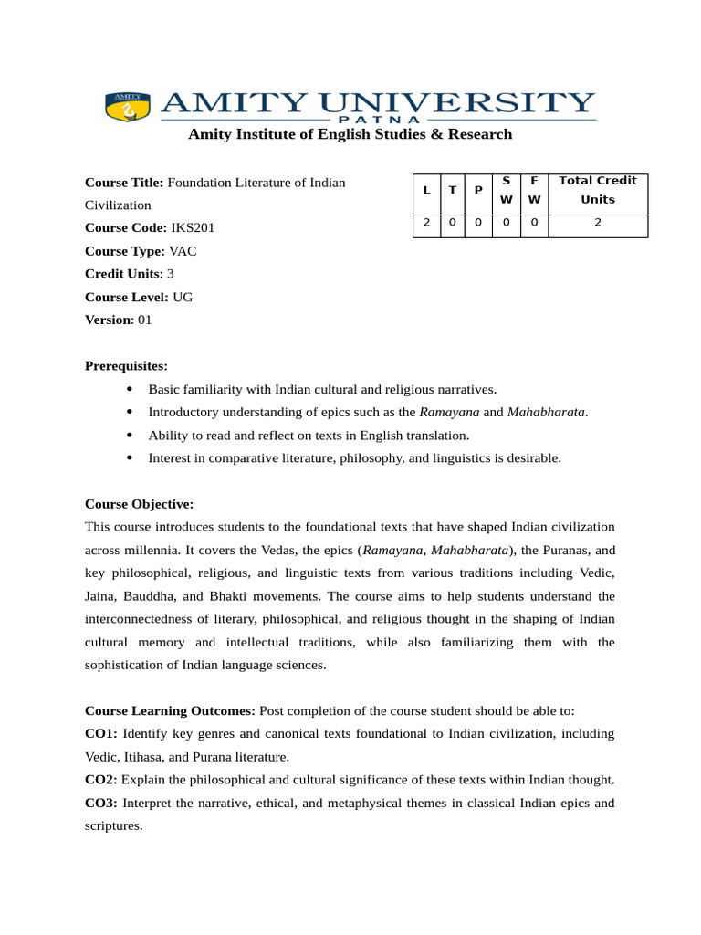 Foundational Literature of Indian Civilization | PDF | Vedas | Puranas