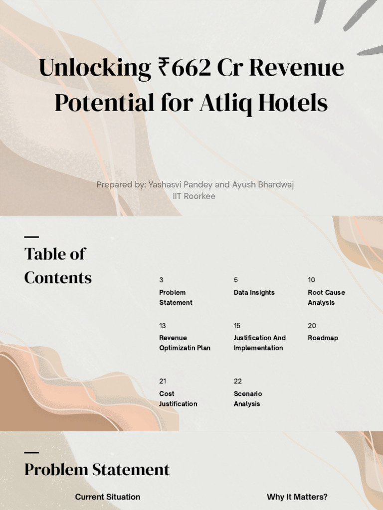 Revenue Recovery Strategies for Atliq Hotels | PDF | Pricing | Demand
