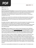 Enhanced SCP Document Template | PDF
