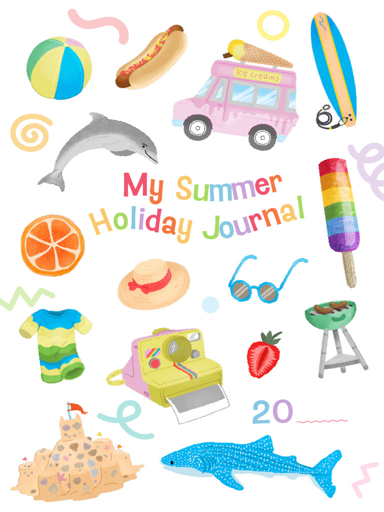 Summer Holiday Journal Template | PDF