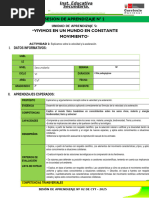 SESIÓN 1 - Conocemos Las Características de Los Seres Vivos y Su Composición - CYT - 1° | PDF ...