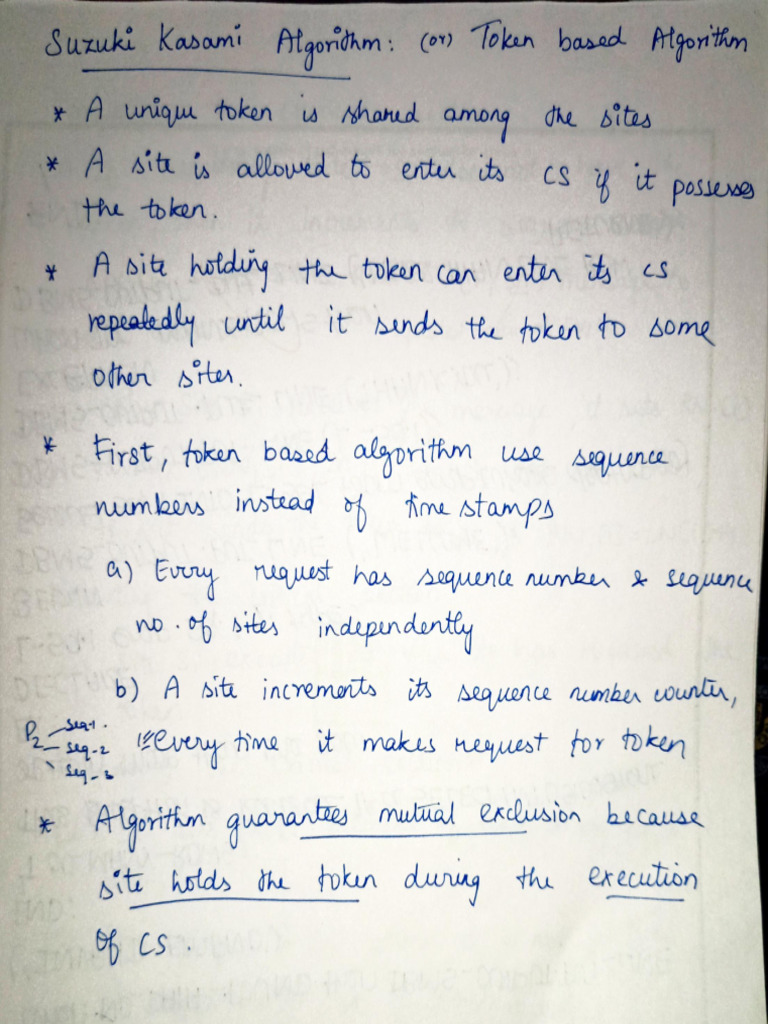 Suzuki Kasami Algorithm | PDF