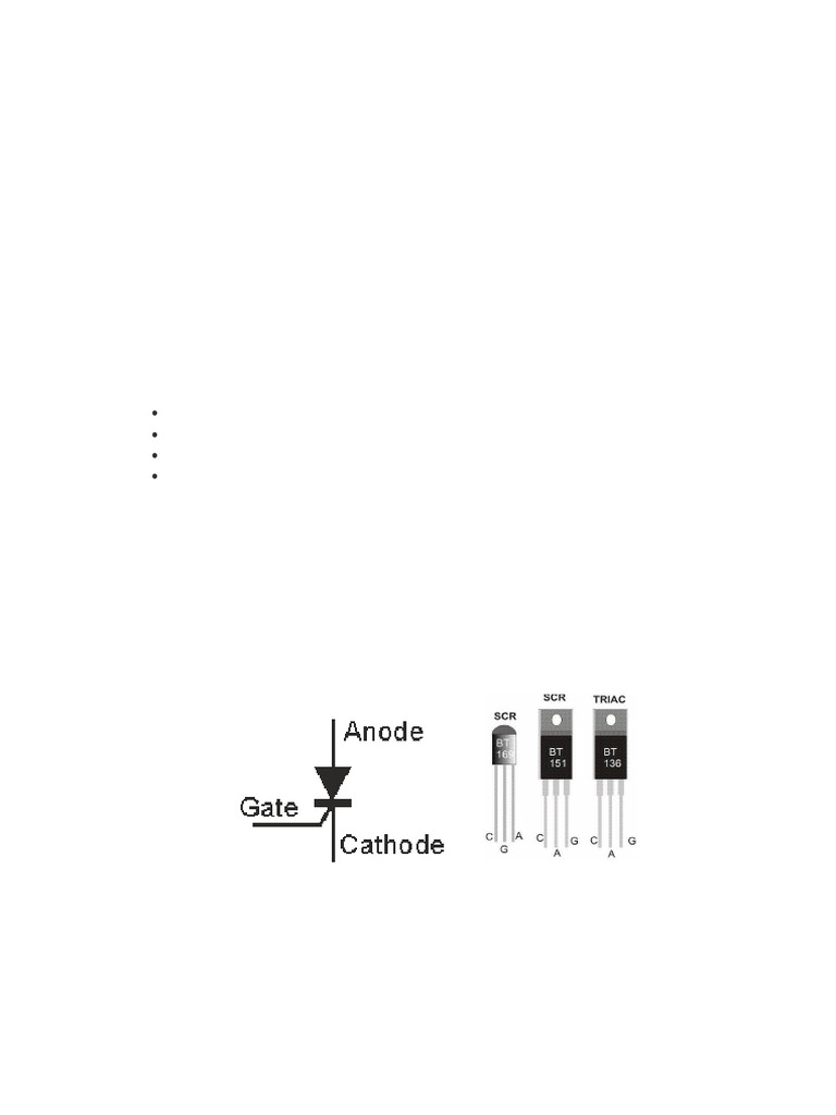 SCR, Triac, Diac | PDF | Rectifier | Diode