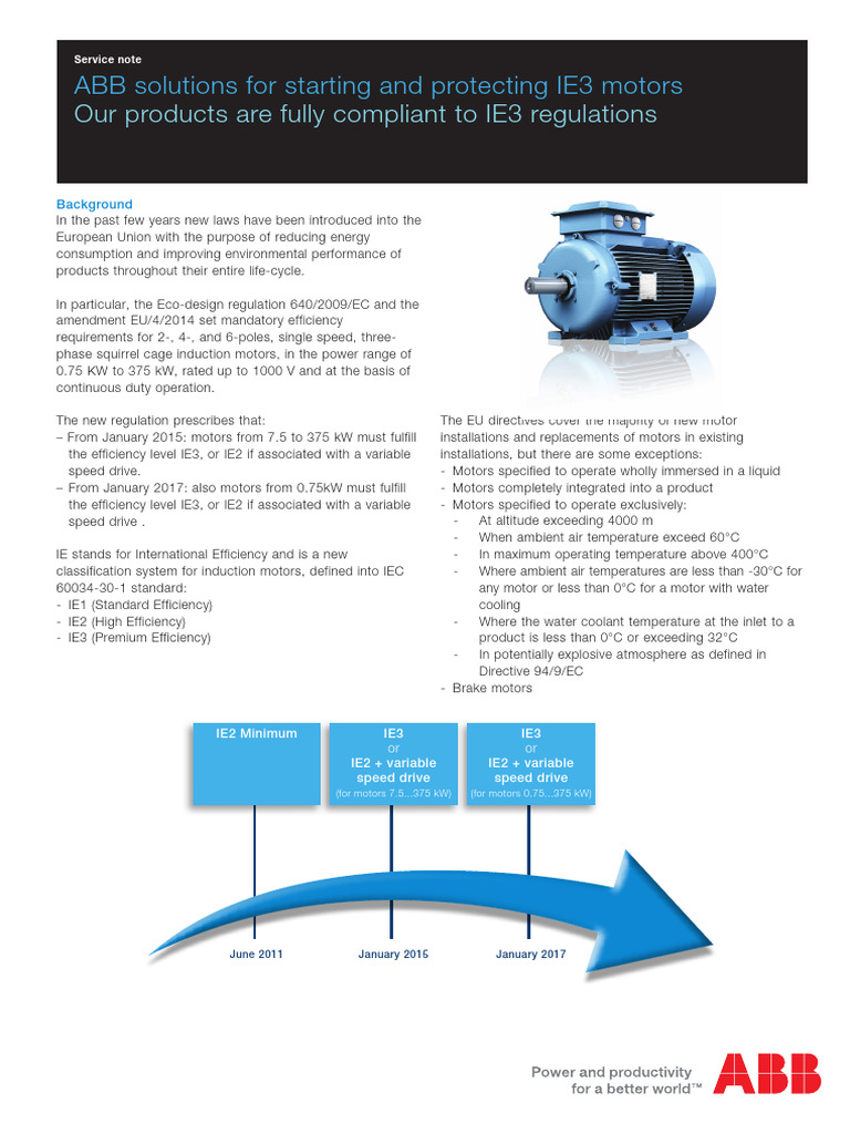 IE3 Motors | PDF | Electricity | Electrical Engineering
