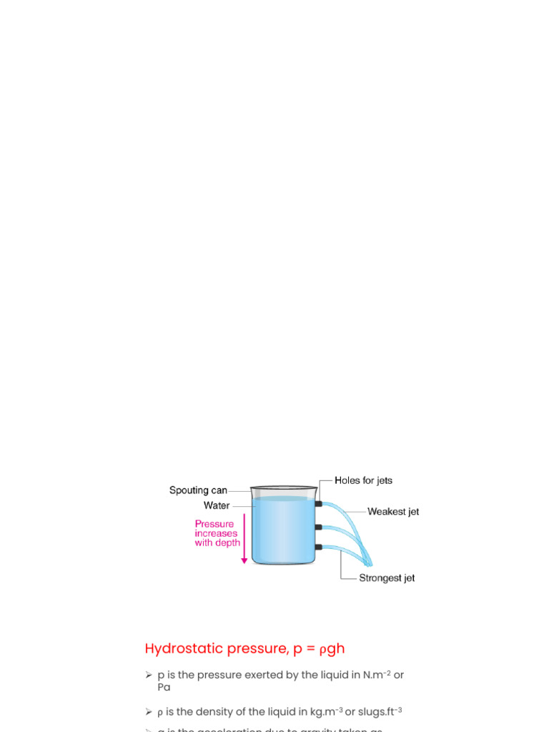 Hydrostatics | PDF | Pressure | Buoyancy