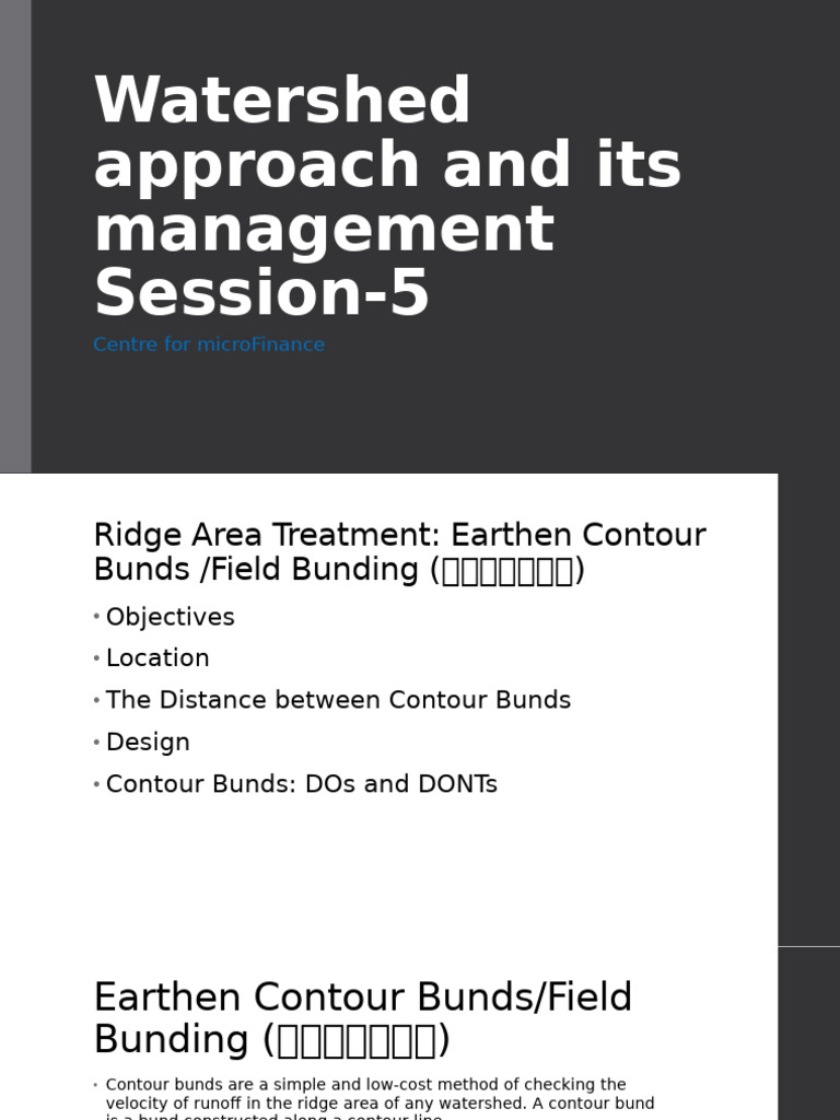 Watershed Training Session-5 | PDF | Surface Runoff | Drainage Basin