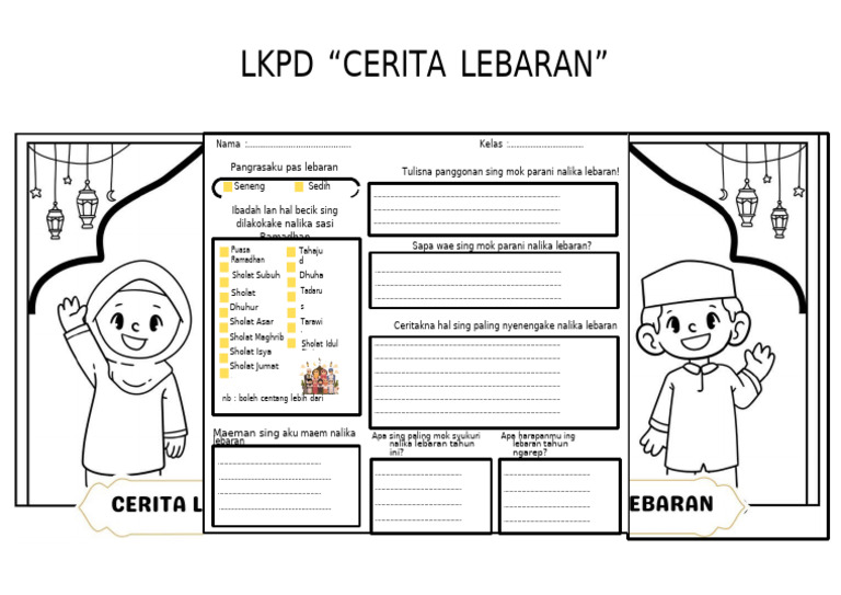 LKPD Cerita Lebaran untuk Siswa | PDF