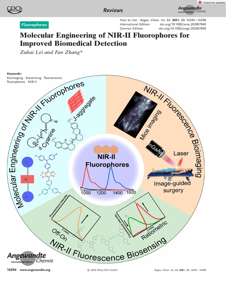 Angew Chem Int Ed - 2020 - Lei - Molecular Engineering of NIR‐II Fluorophores for Improved ...