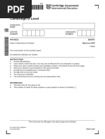 Cambridge IGCSE Physics Paper 6 Guide | PDF | Physical Quantities ...