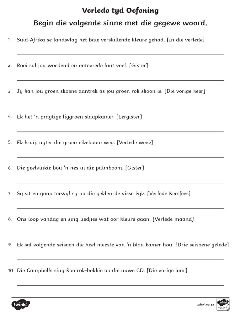 Verlede Tyd | PDF
