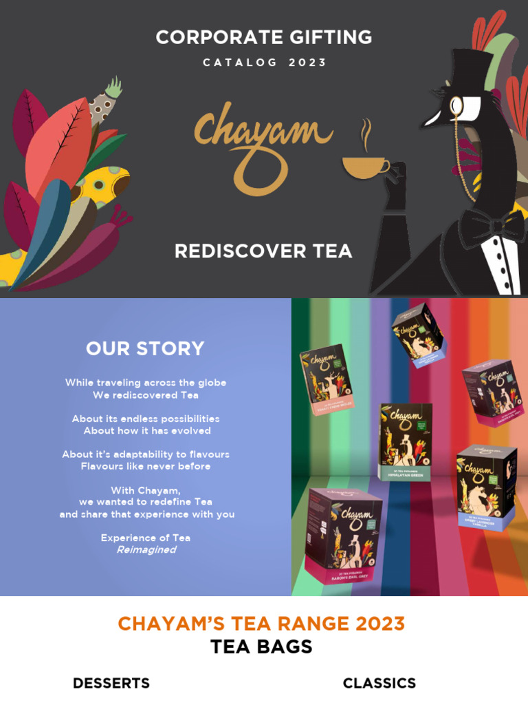 Chayam Tea Gifting Catalog.2023 | PDF | Tea | Chocolate
