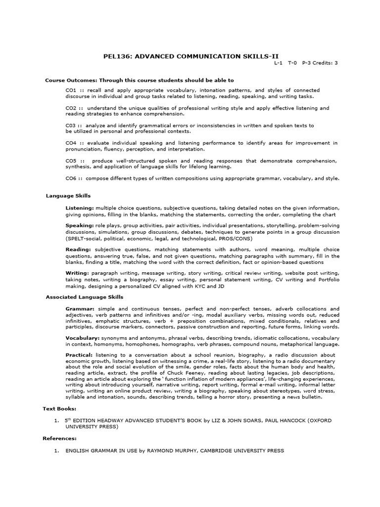 PEL136 | PDF | Verb | Reading Comprehension