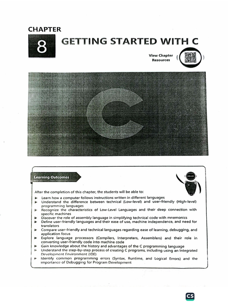 Chapter 8 Getting Started With C | PDF