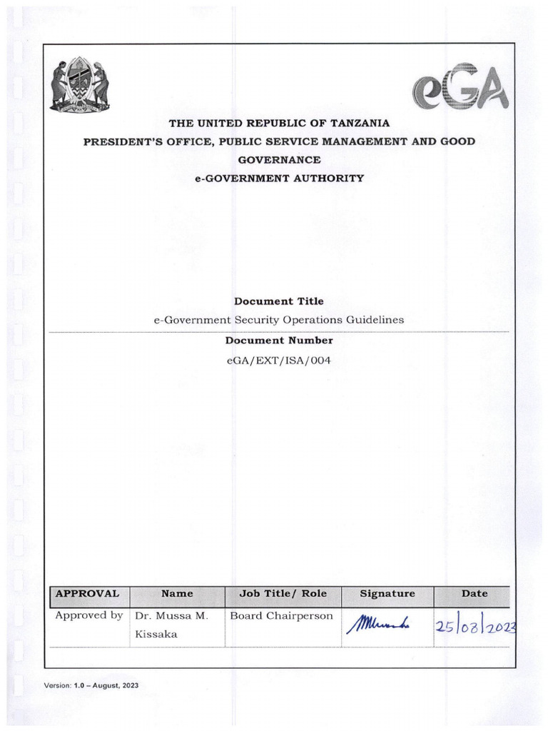 sw-1703850905-e-GOVERNMENT SECURITY OPERATIONS GUIDELINE | PDF