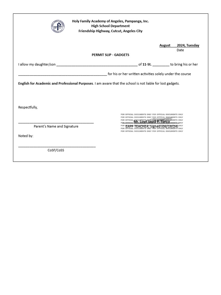 Permit Slip - Gadgets 1_edited | PDF