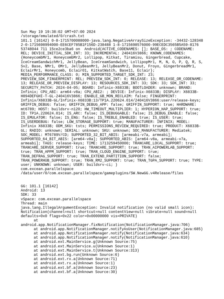 Crash | PDF | Java (Programming Language) | Embedded Linux