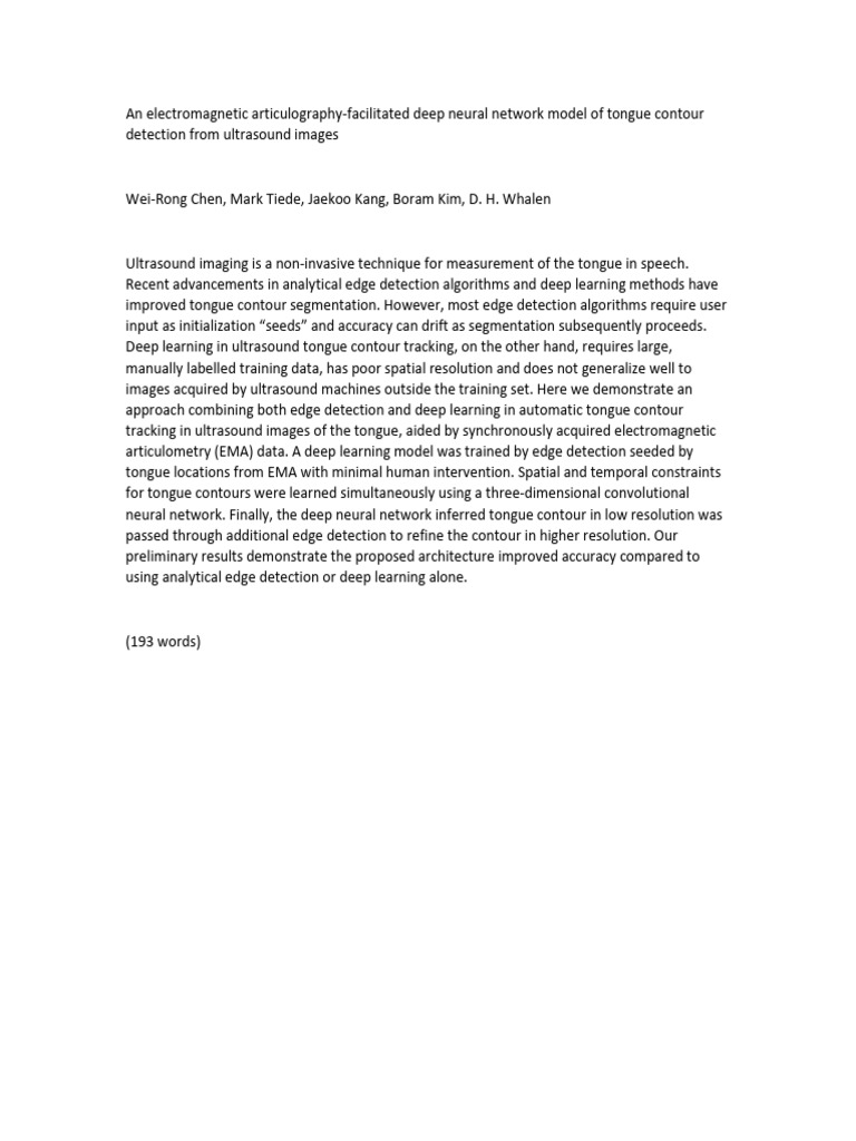 2019 Chen ASA Abstract v3 | PDF