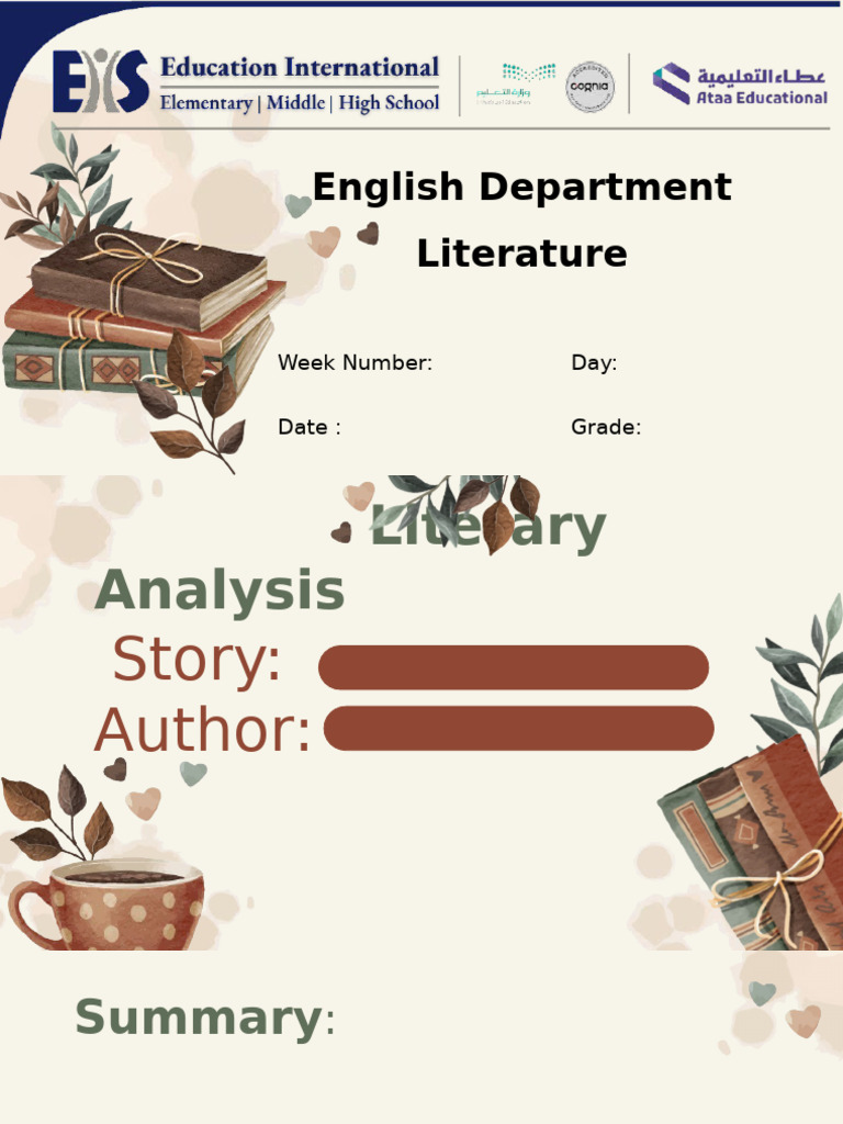 Literary Analysis Guide for Students | PDF | Narration | Literary Theory