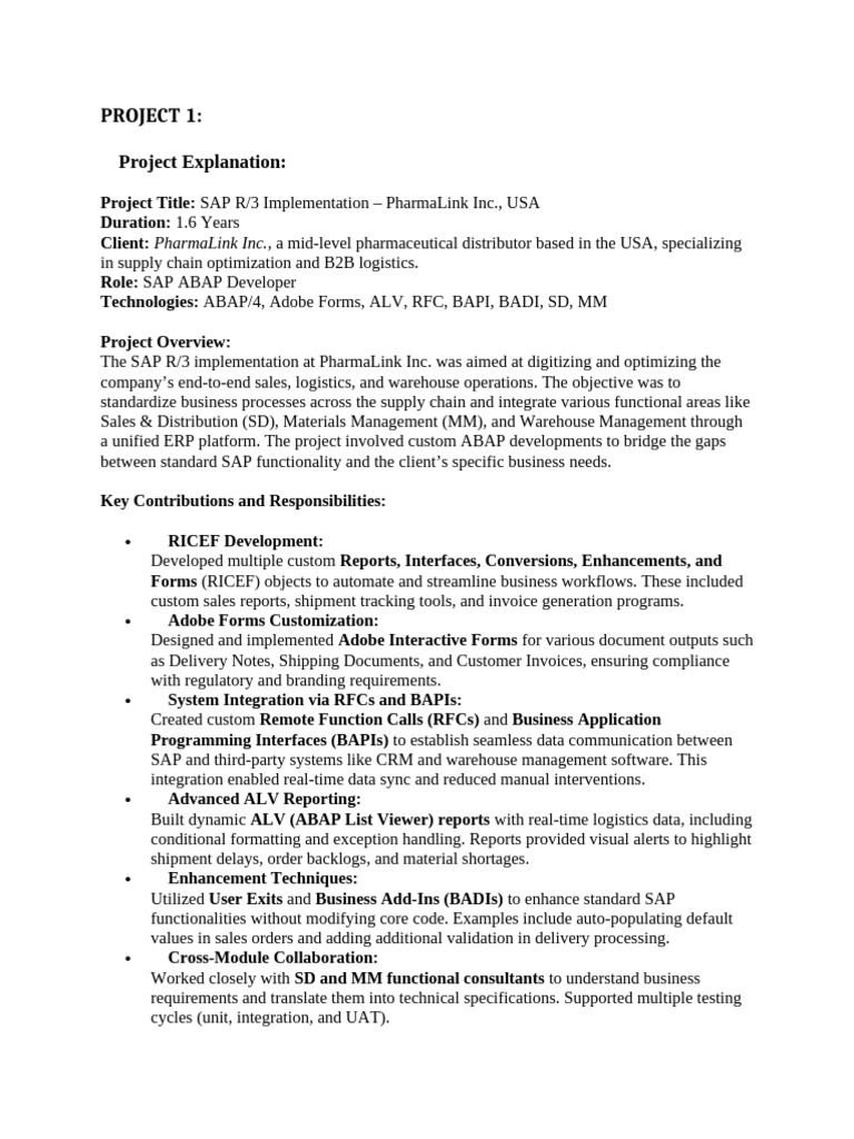 Project explaination Gunjan | PDF | Logistics | Business Process