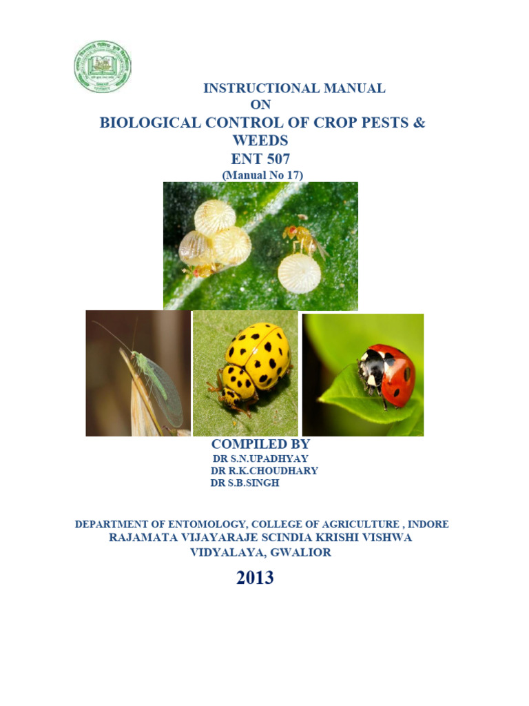 Biological Control of Crop Pests Manual | PDF | Biological Pest Control ...